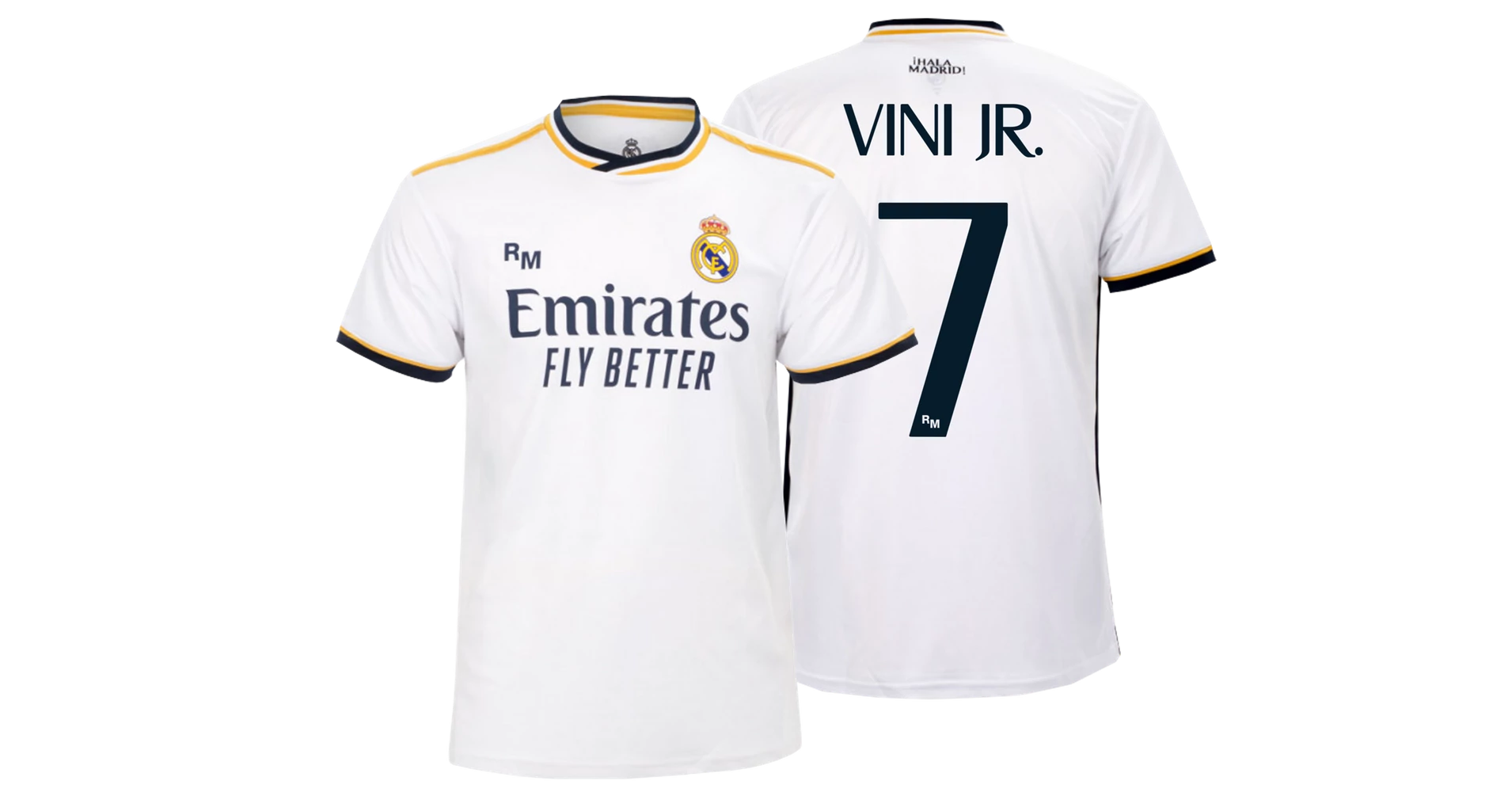 Real Madrid 23-24 prémium hazai szurkolói mez, replika - Vini Jr. 7 - XL